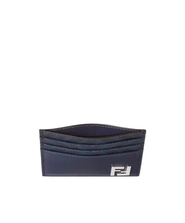 Fendi Ff Squared Card Holder - Blue