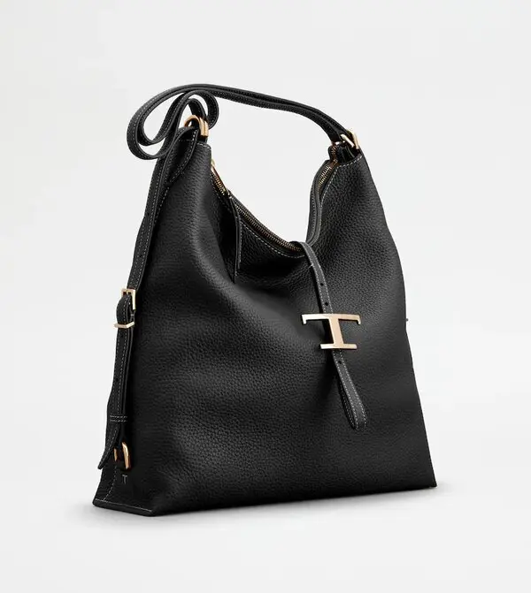 TOD'S T Logo Hobo Shoulder Bag