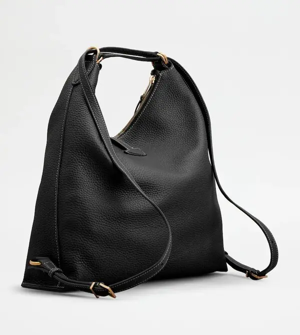TOD'S T Logo Hobo Shoulder Bag
