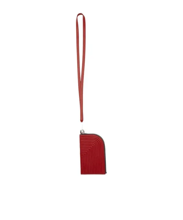 Rick Owens Lido Zipped Neck Wallet - Red