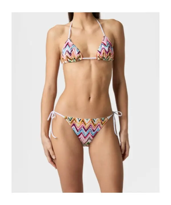 Missoni Zigzag Pattern Bikini Set - Multicoloured