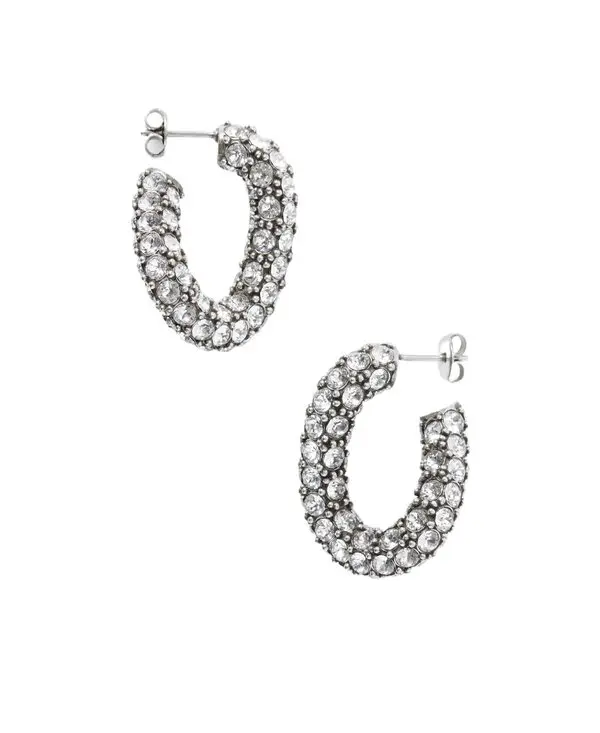 Isabel Marant Étoile Crystal Embellished Hoop Earrings - Multicolor