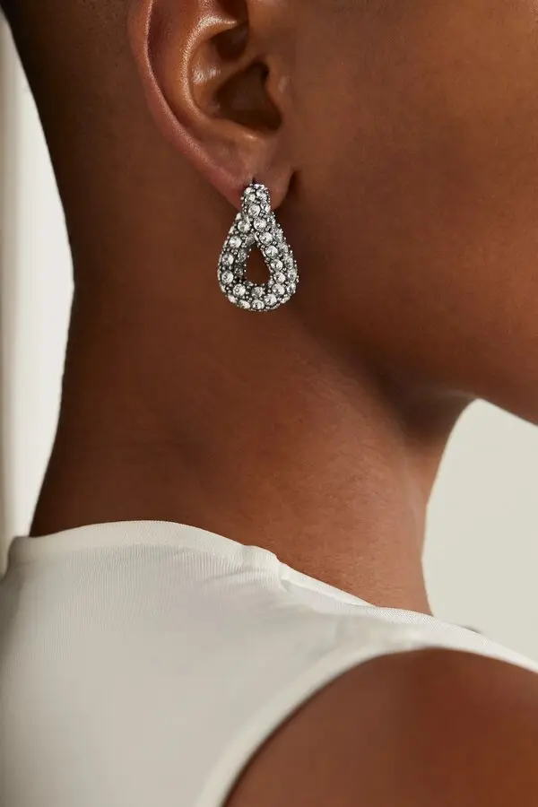 Isabel Marant Étoile Crystal Embellished Hoop Earrings
