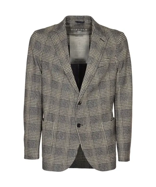 CIRCOLO 1901 Prince-of-wales-check Blazer - Black