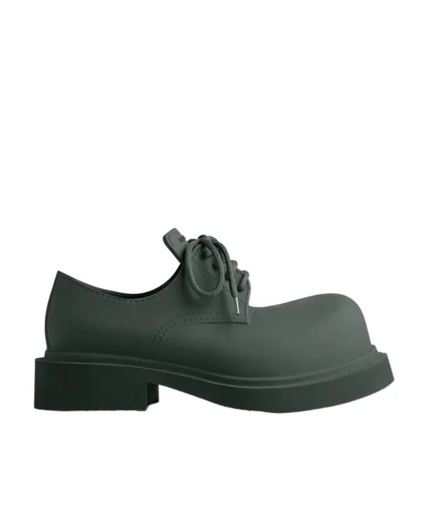 Balenciaga Steroid Derby" Round Toe Lace-up Shoes - Green
