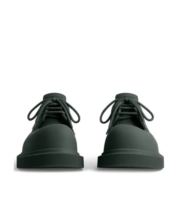 Balenciaga Steroid Derby" Round Toe Lace-up Shoes - Green