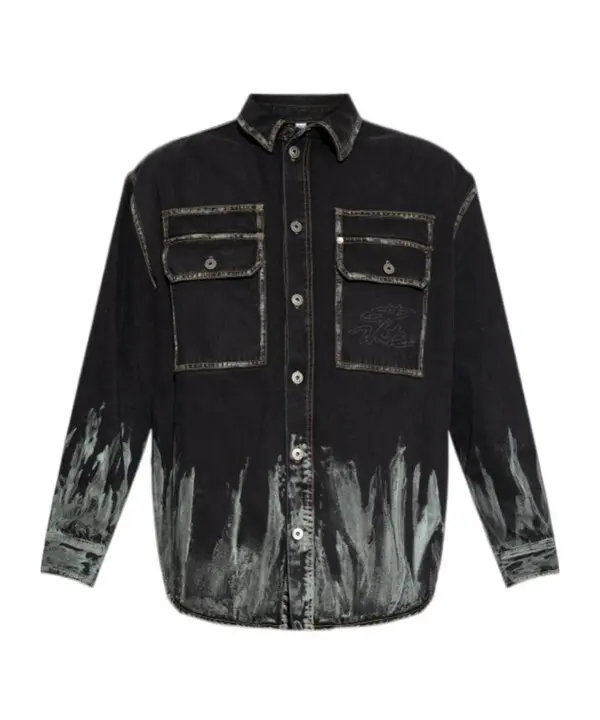 Off-White Oversized Button-up Denim Jacket