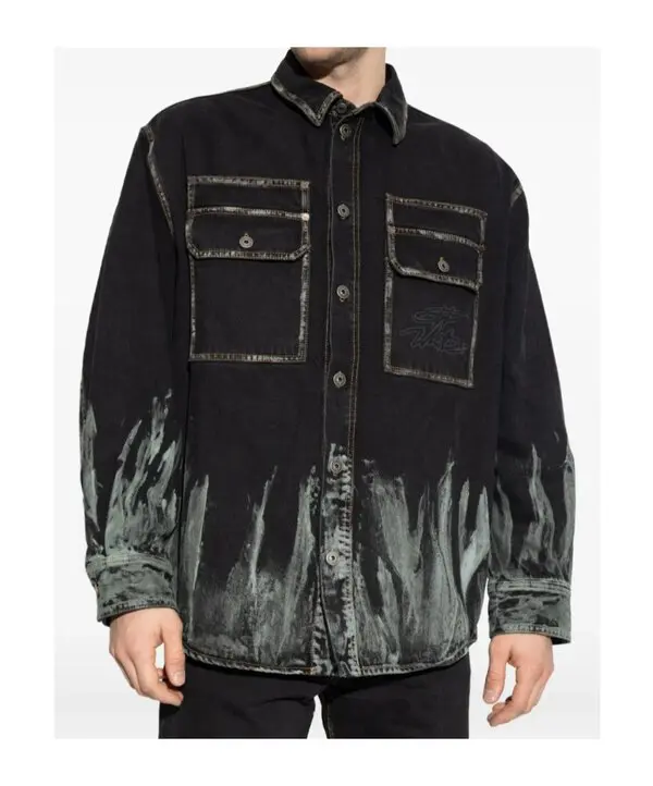 Off-White Oversized Button-up Denim Jacket