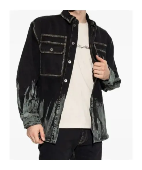 Off-White Oversized Button-up Denim Jacket