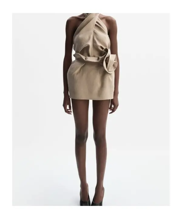 Magda Butrym Linen Flower-detail Mini Skirt