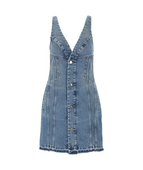 Stella McCartney Sleeveless Button-front Denim Dress