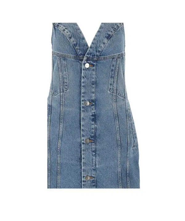Stella McCartney Sleeveless Button-front Denim Dress