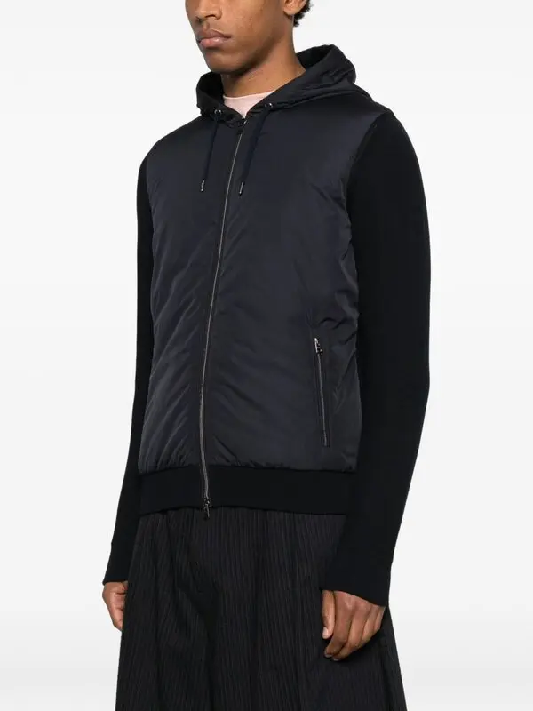 Herno Zip-up Hooded Drawstring Jacket - No