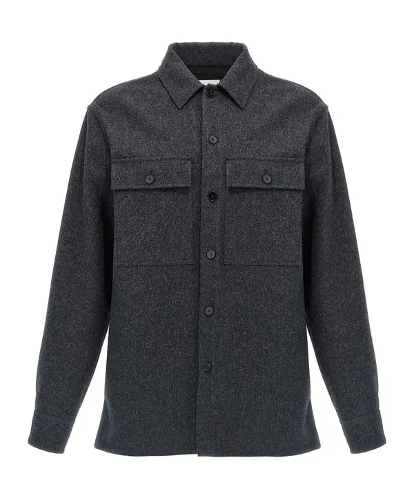 JIL SANDER Buttoned Flannel Shirt