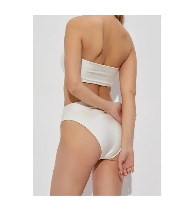 Cult Gaia Strapless Tube Top With Floral Embellishments