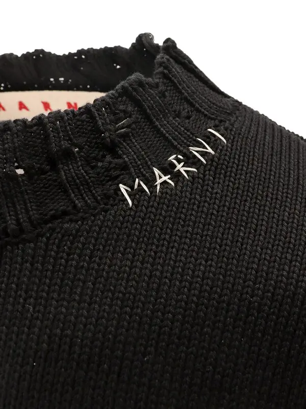 Marni Distressed Crewneck Sweater