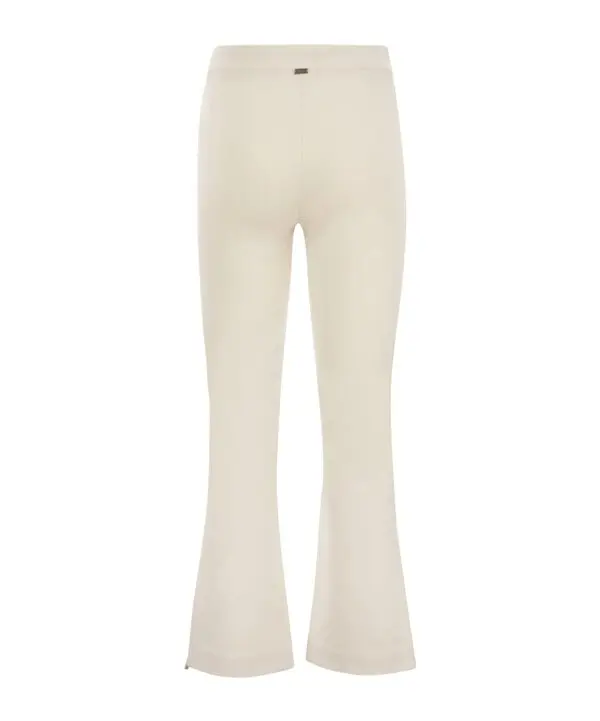 Herno Mid-rise Cropped Flared Trousers - White