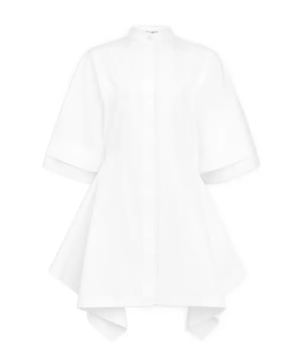 Alaïa Panelled Cotton Poplin Dress