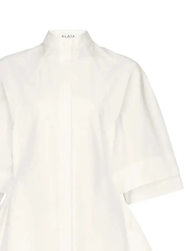 Alaïa Panelled Cotton Poplin Dress