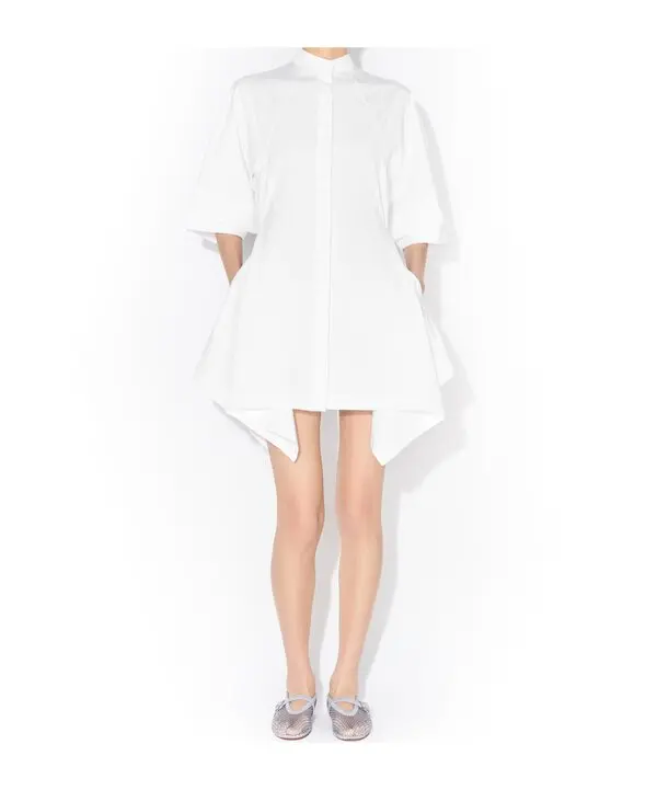 Alaïa Panelled Cotton Poplin Dress