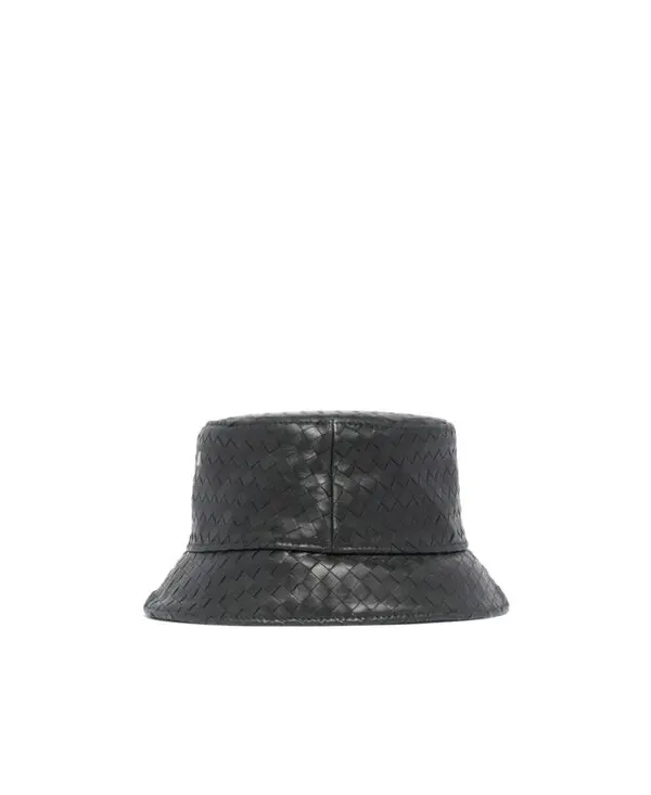 Bottega Veneta Intrecciato Bucket Hat - Black