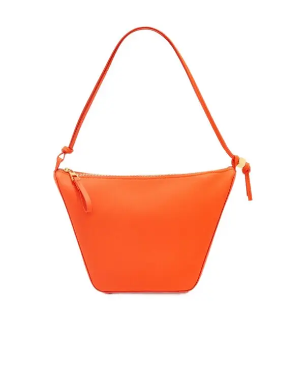 Loewe Mini Hammock Hobo Bag In Classic Calfskin - Orange