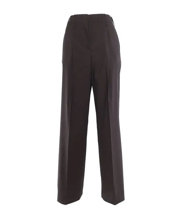 P.a.r.o.s.h Pleat Straight-leg Trousers - Brown