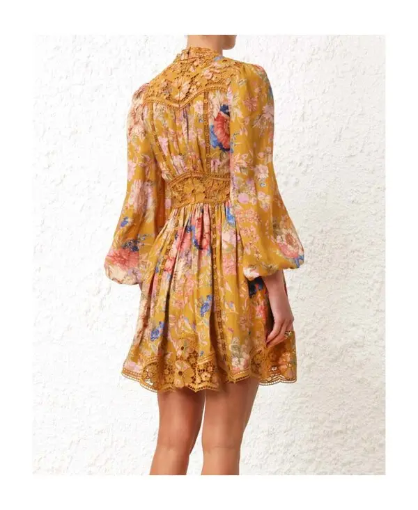Zimmermann August Plunge Mini Dress
