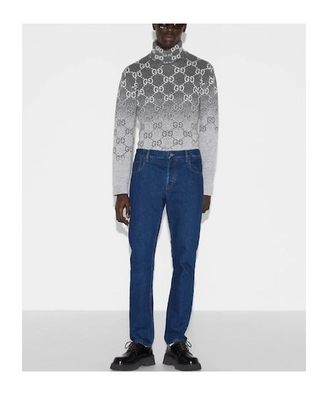 Gucci Tapered Denim Pants - Blue
