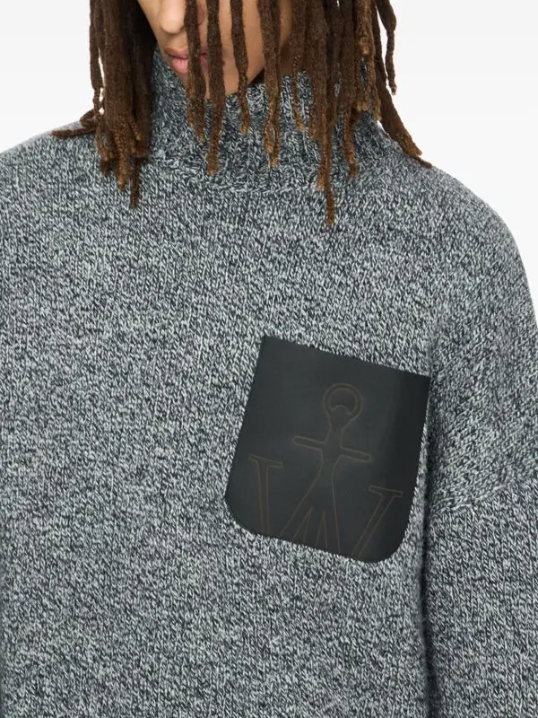 J.W.ANDERSON Patch Pocket Turtleneck Knitted Jumper