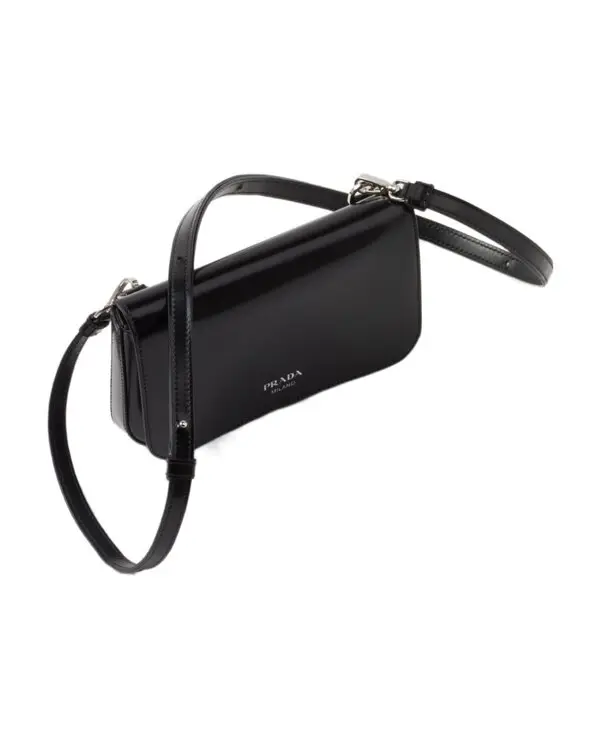 Prada Logo Stamp Foldover Bag