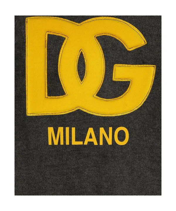 Dolce & Gabbana Logo Embroidered Washed Hoodie