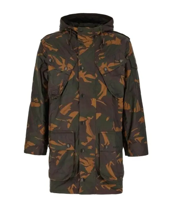 Barbour Wax Camo Parka