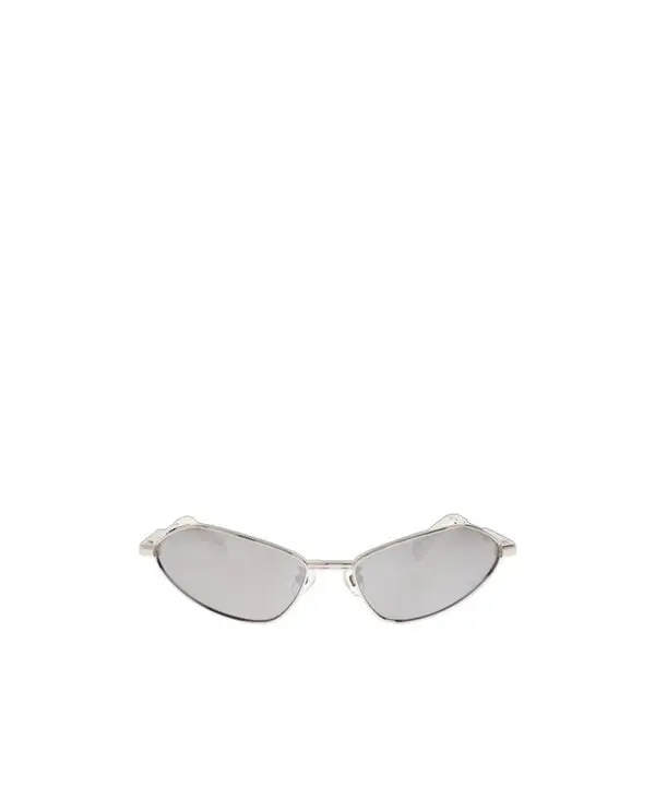 Jacquemus Full Rim Sunglasses With Branded Logo - Silver