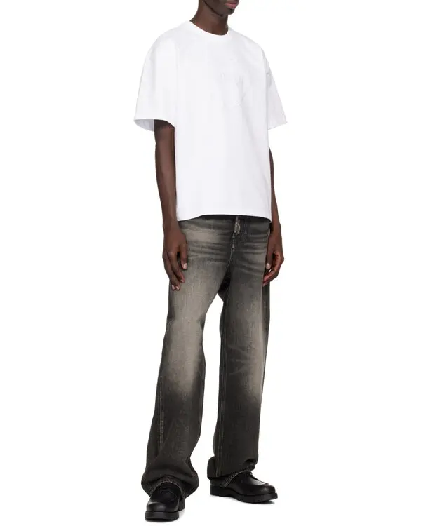 GANNI Logo Embroidered Crewneck T-shirt