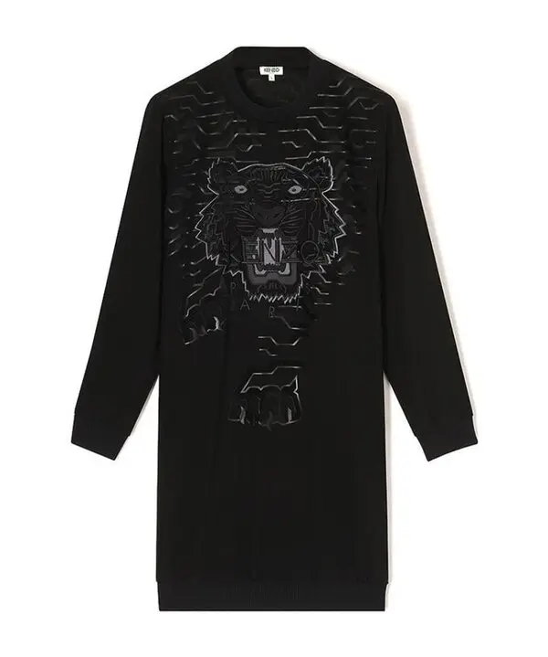 Kenzo Tiger Head Embroidered Dress