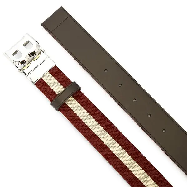 Bally Reversible Striped Belt - Multicolor