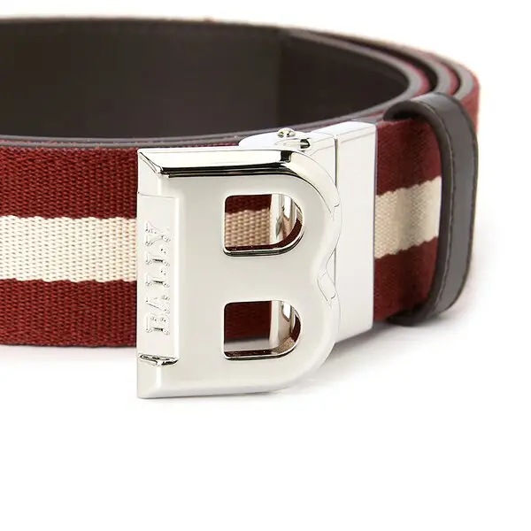 Bally Reversible Striped Belt - Multicolor