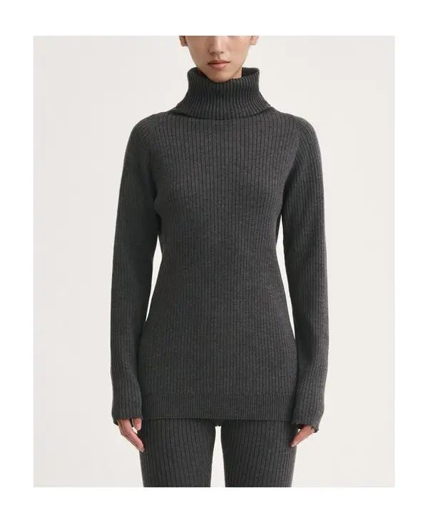 TOTEME Ribbed Turtleneck Sweater