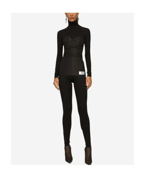 Dolce & Gabbana Moiré-faille Strapless Minidress