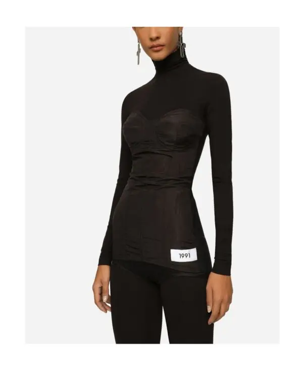 Dolce & Gabbana Moiré-faille Strapless Minidress