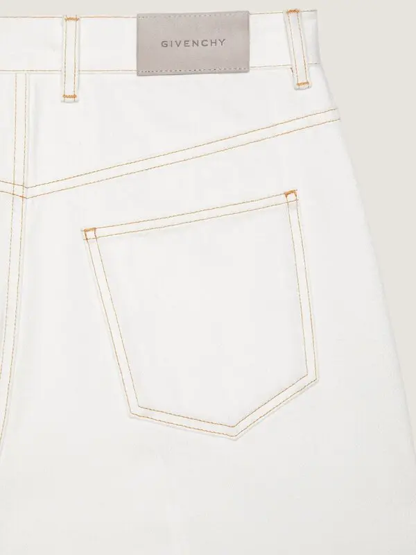 Givenchy Logo Patch Loose-fit Jeans - White