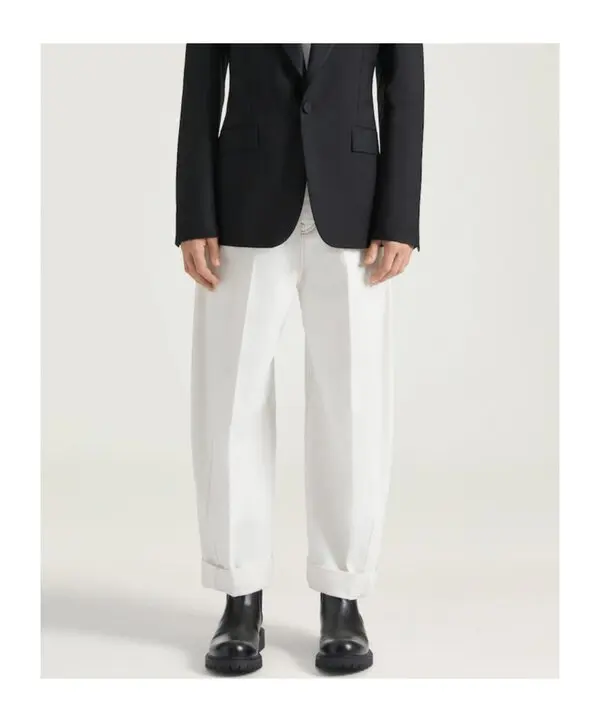 Givenchy Logo Patch Loose-fit Jeans - White