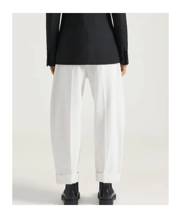 Givenchy Logo Patch Loose-fit Jeans - White