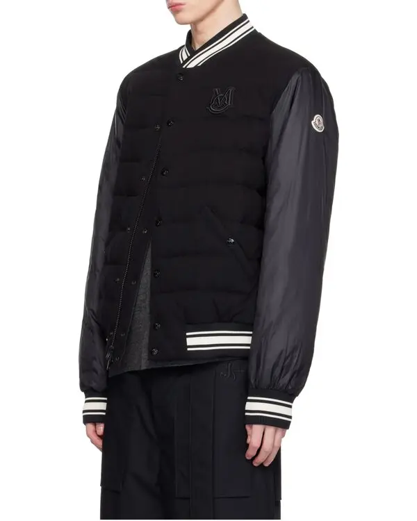 Moncler Reversible Varsity Bomber Jacket - Black