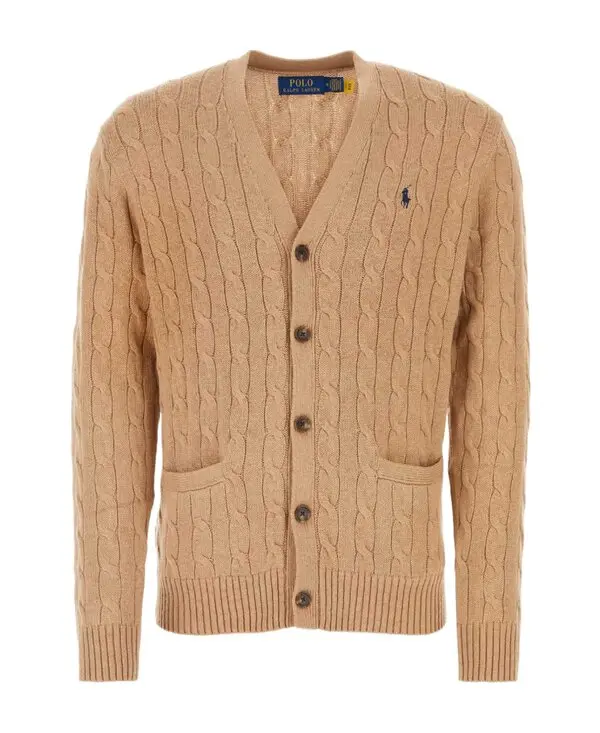 Polo Ralph Lauren V-neck Long-sleeved Cable Knit Cardigan - No
