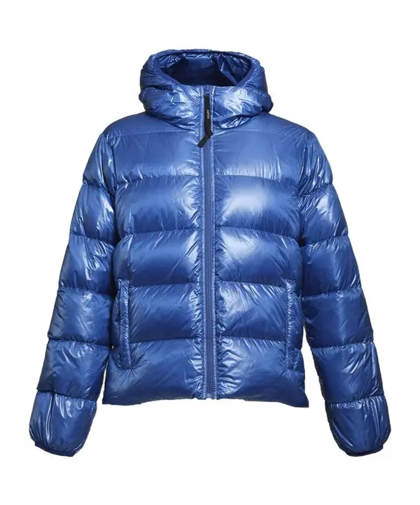 Aspesi Quilted Padded Jacket With Hood - Blue