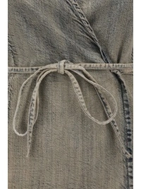 DIESEL® Brush Denim Wrap Top - Medium Blue