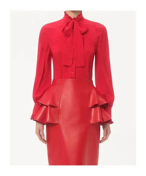 Valentino Garavani Cour De Coeur Pussy-bow Shirt