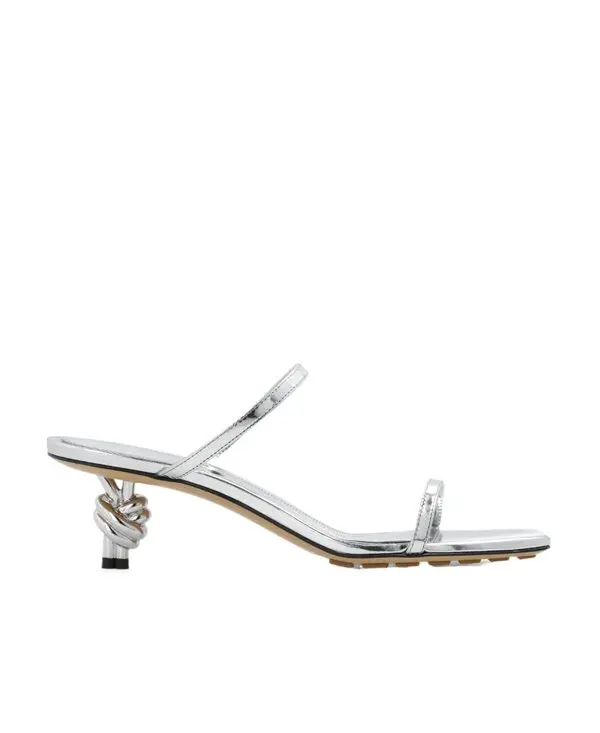 Bottega Veneta Knot Detailed Mules - Gray
